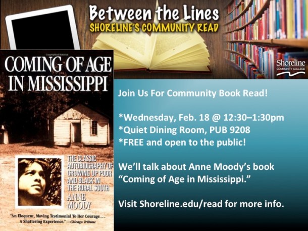 Community Book Read, Feb. 18 – Day at a Glance