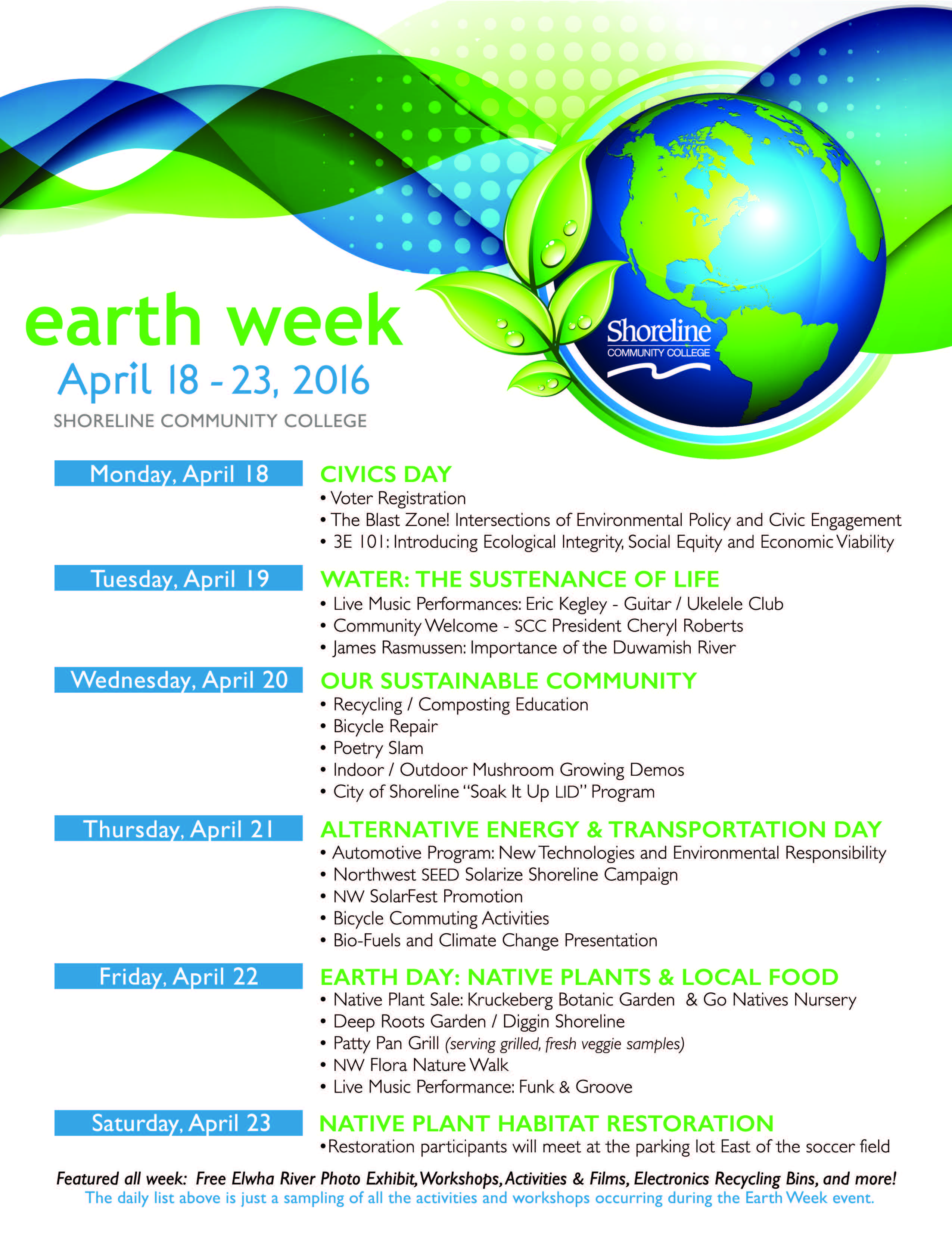 #SCCEarthWeek2016 is coming! Mark your calendars for earth-friendly ...