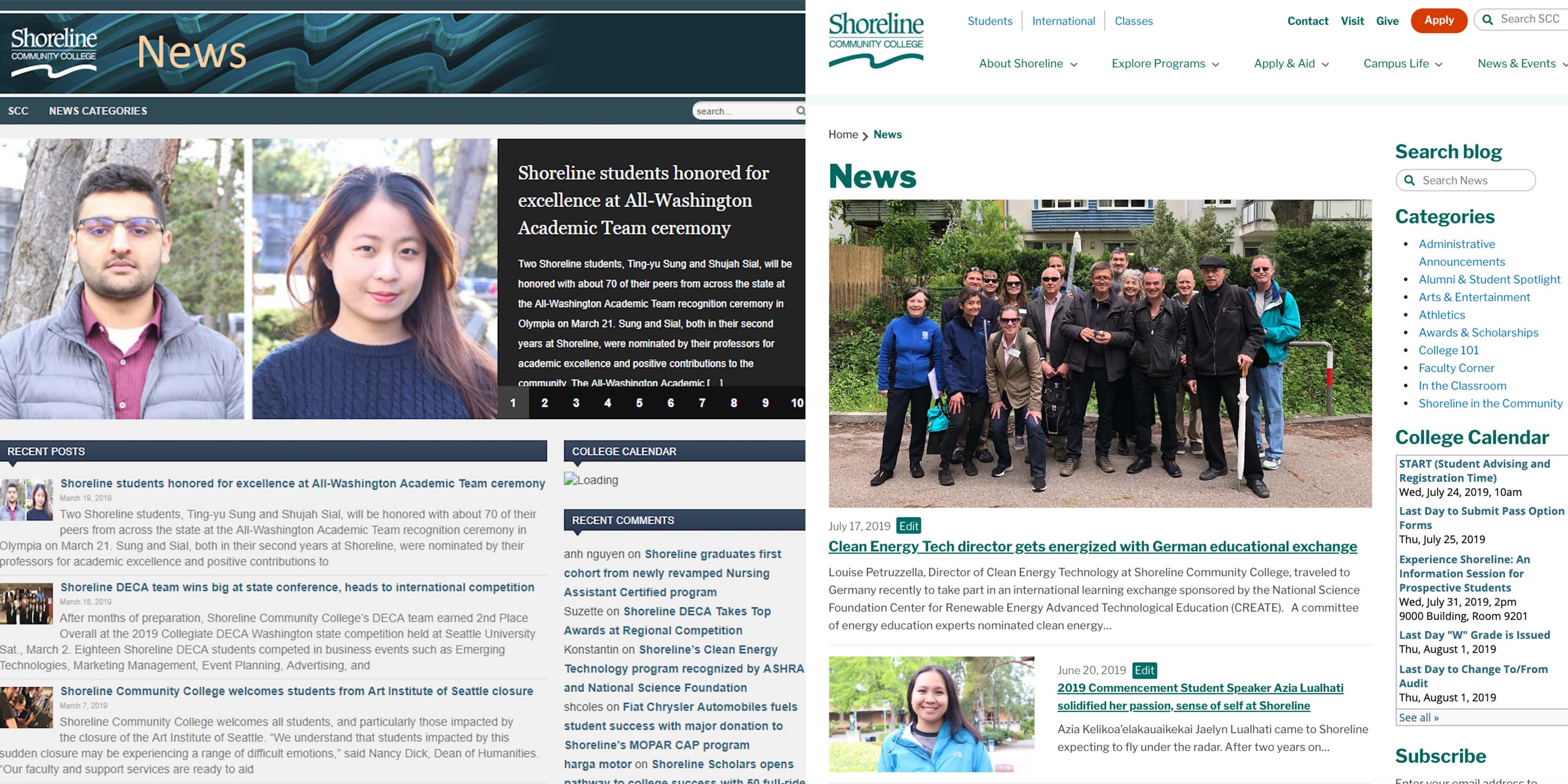 Check out the news blog’s new look + a call for stories – Day at a Glance