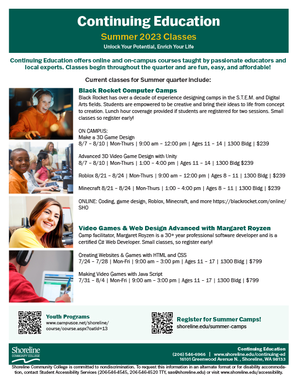 Kids Computer Coding and Video Game Design Camps start next week on ...